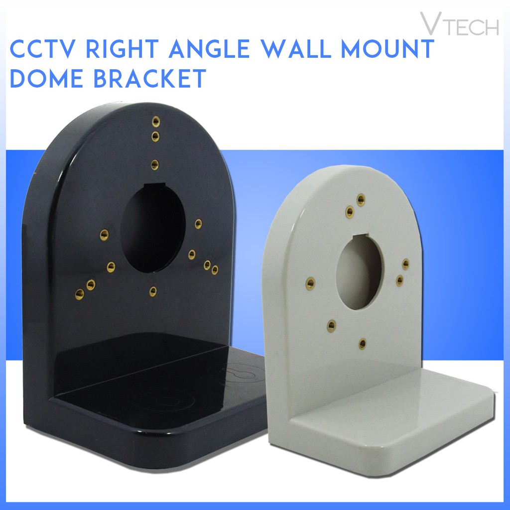 CCTV Outdoor Wall Mount Bracket Stand White for CCTV Security Dome ...