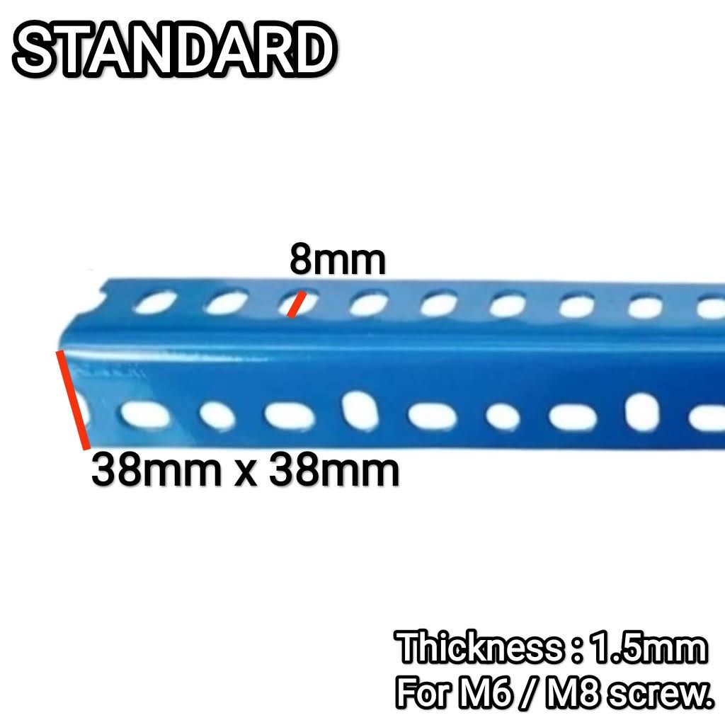 Besi Angle Rak Lubang 10kaki / Slotted Angle Bar 10ft | Shopee Malaysia