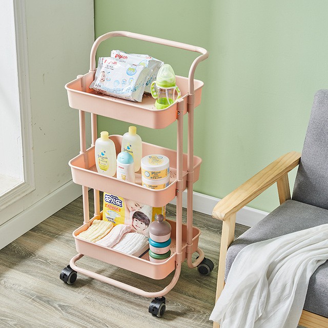 Ready Stock Ikea 3 Tier Trolley Storage Racks Office Shelves Book ...