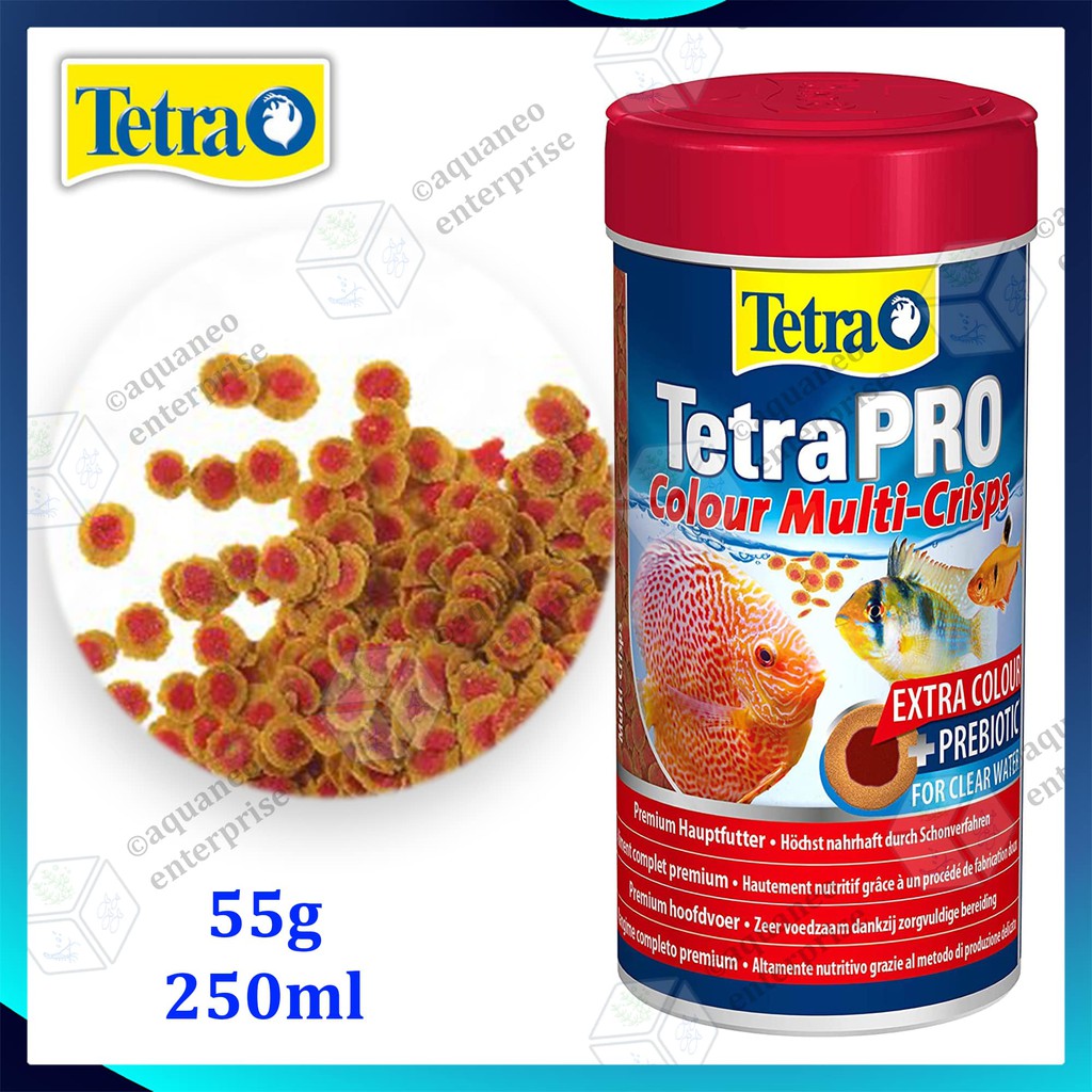 Tetra Pro Color Multi Crisps 250ml (55g) Tropical Fish Food | Shopee ...
