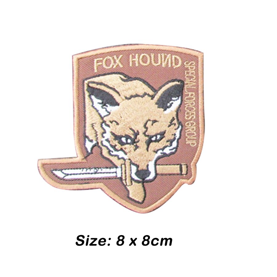Metal Gear Solid Foxhound Emblem Patch Fox Hound Uniform Patch Militaria Fox Hound Special For ...