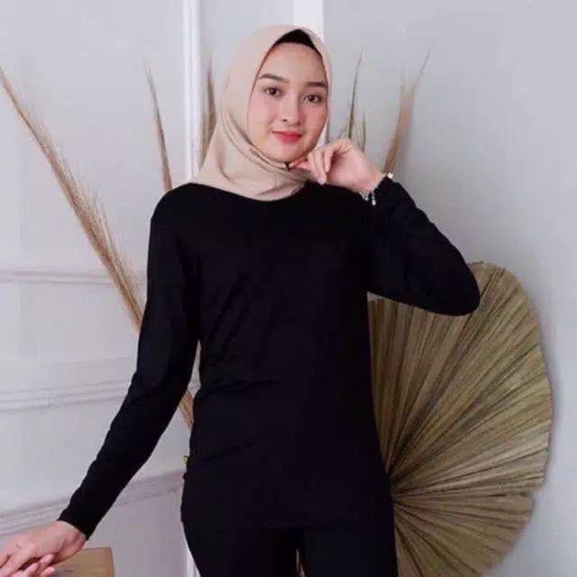 Muslimah Inner blouse Long sleeve 100% cotton stretchable material and ...