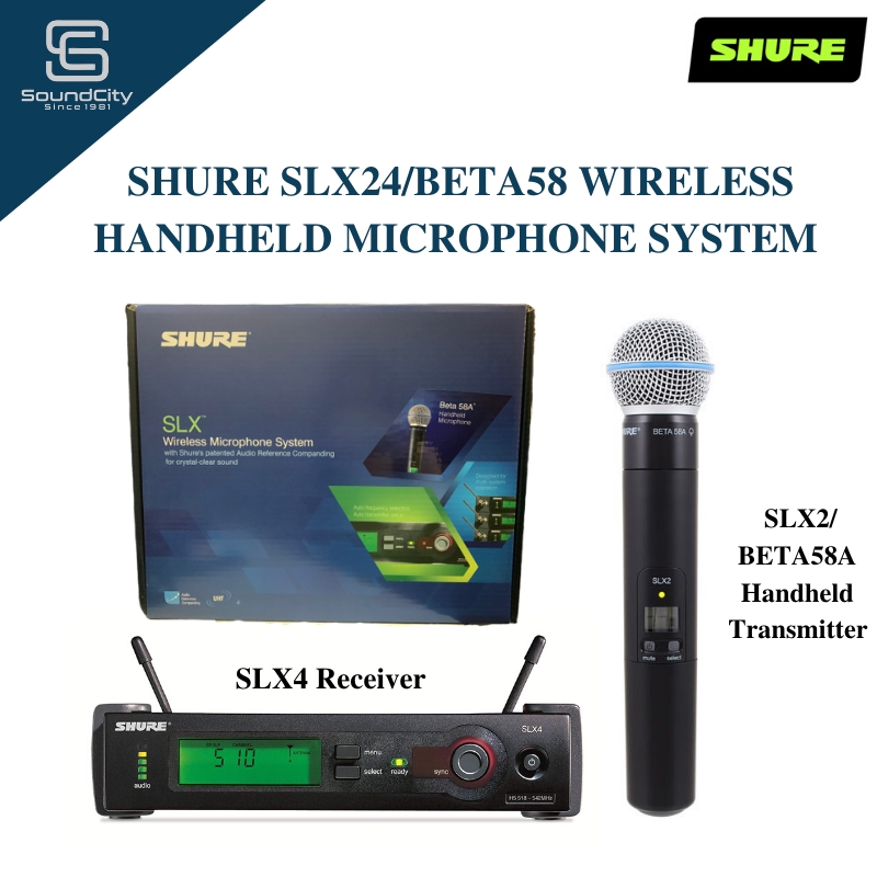 SHURE SLX24/BETA58 Wireless Handheld Microphone System | Shopee Malaysia