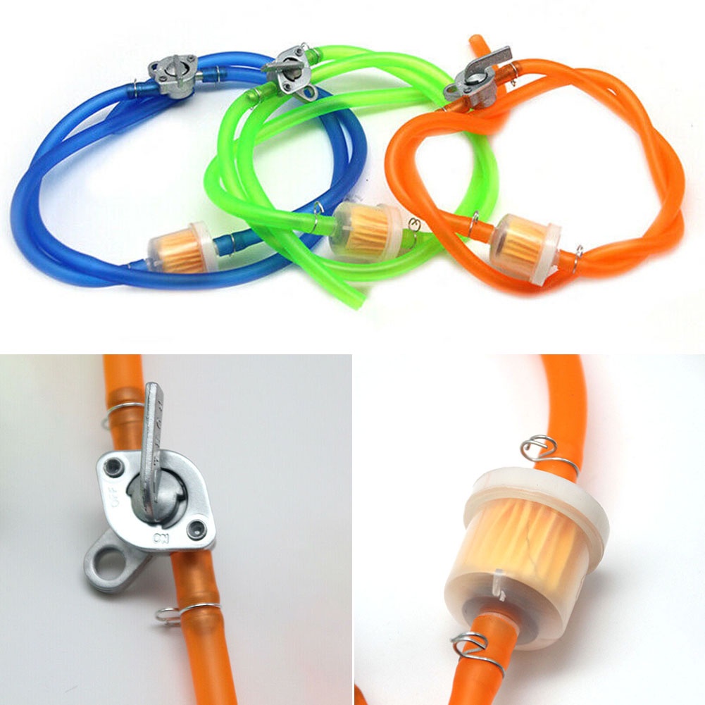 6mm Motorcycle Petrol Fuel Tap Valves On/Off Switch + Oil tube+Oil ...