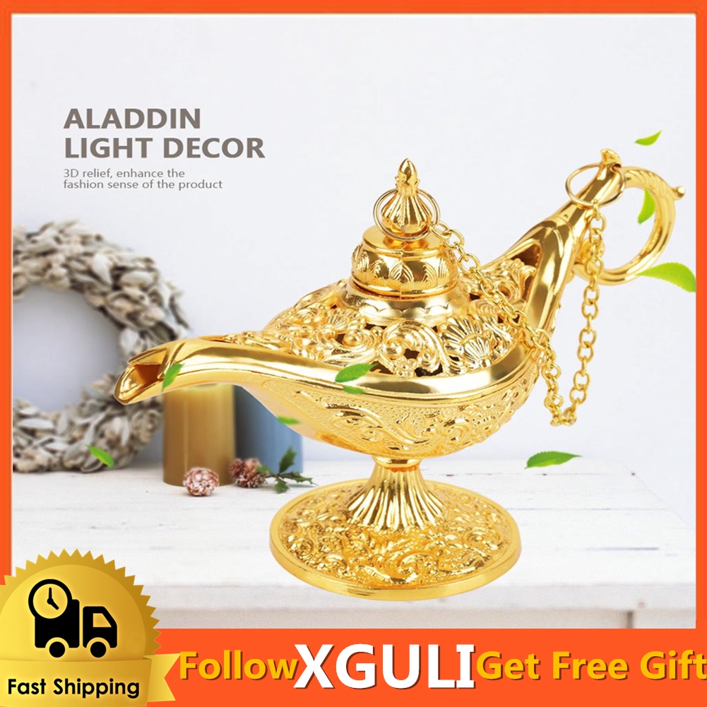 Rare Retro Legend Color Aladdin Magic Genie Light Wishing Lamp Pot Collectable | Shopee Malaysia