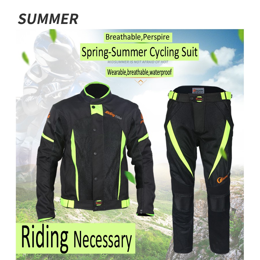 Riding Tribe Motorcycle Jacket Summer Breathable Motocross Off-Road ...