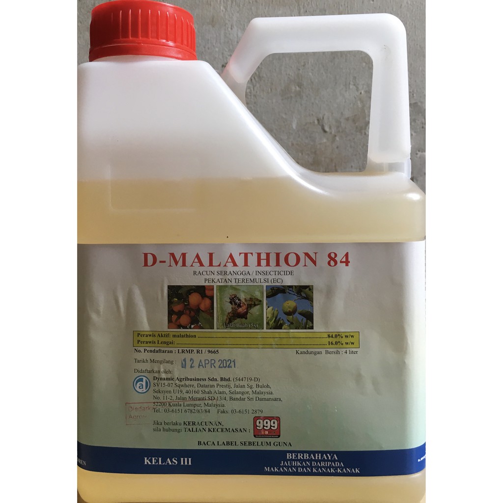 * ORIGINAL * D-Malathion 84 4L / racun serangga / lalat buah & koya ...