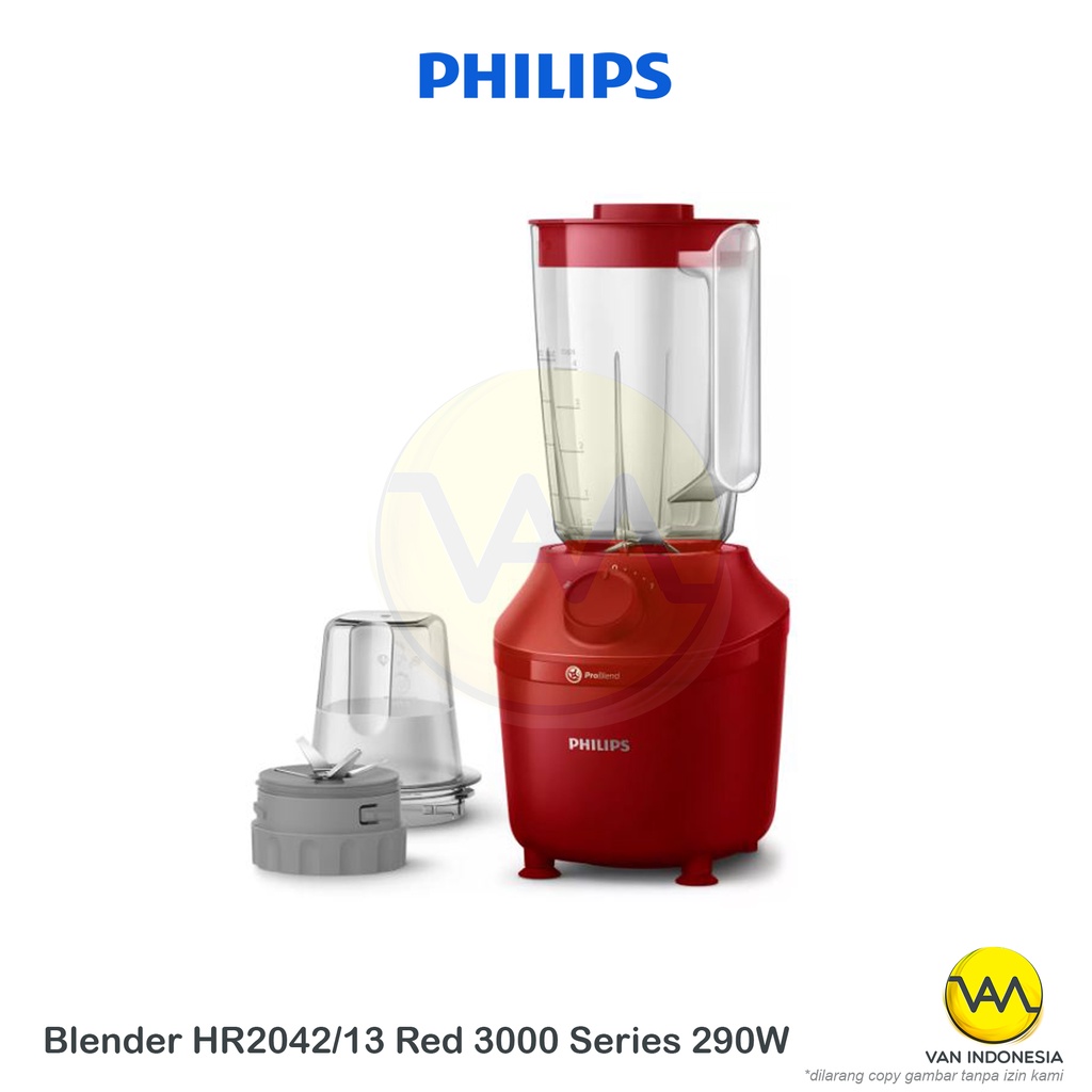 MERAH Philips Blender 1L Plastic Jar HR2042 HR 2042 - Red Official ...