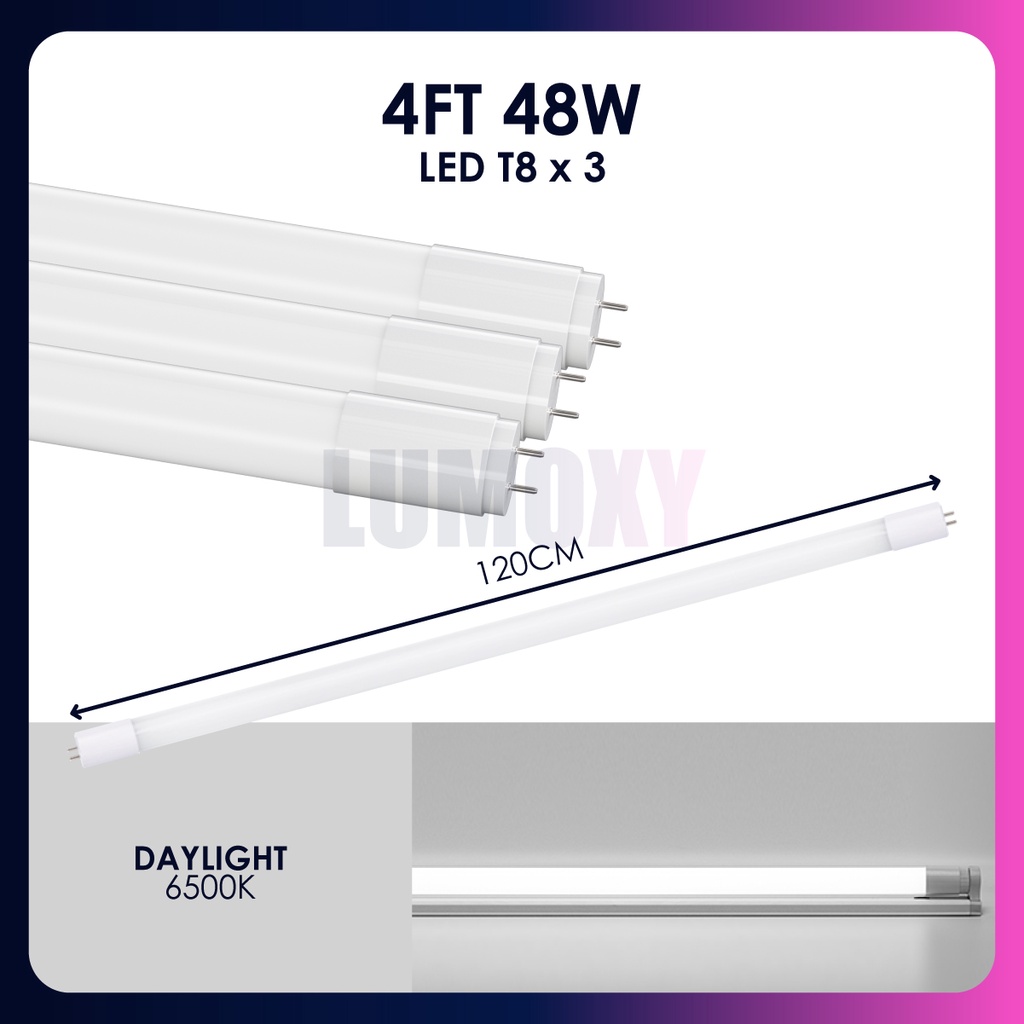 LMY_ LED T8 Linear Light Casing 2FT 4FT Kalimantang Tube Fitting ...