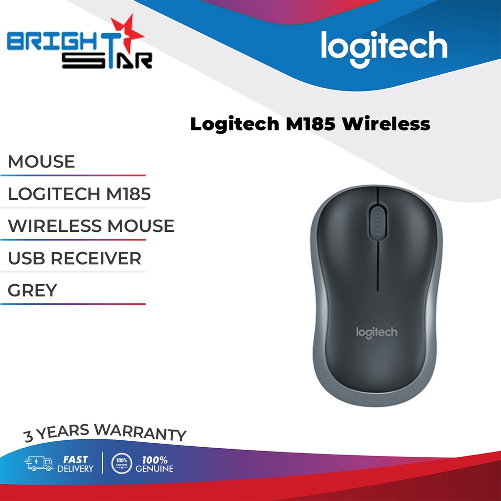 LOGITECH M185 USB WIRELESS MOUSE | Shopee Malaysia