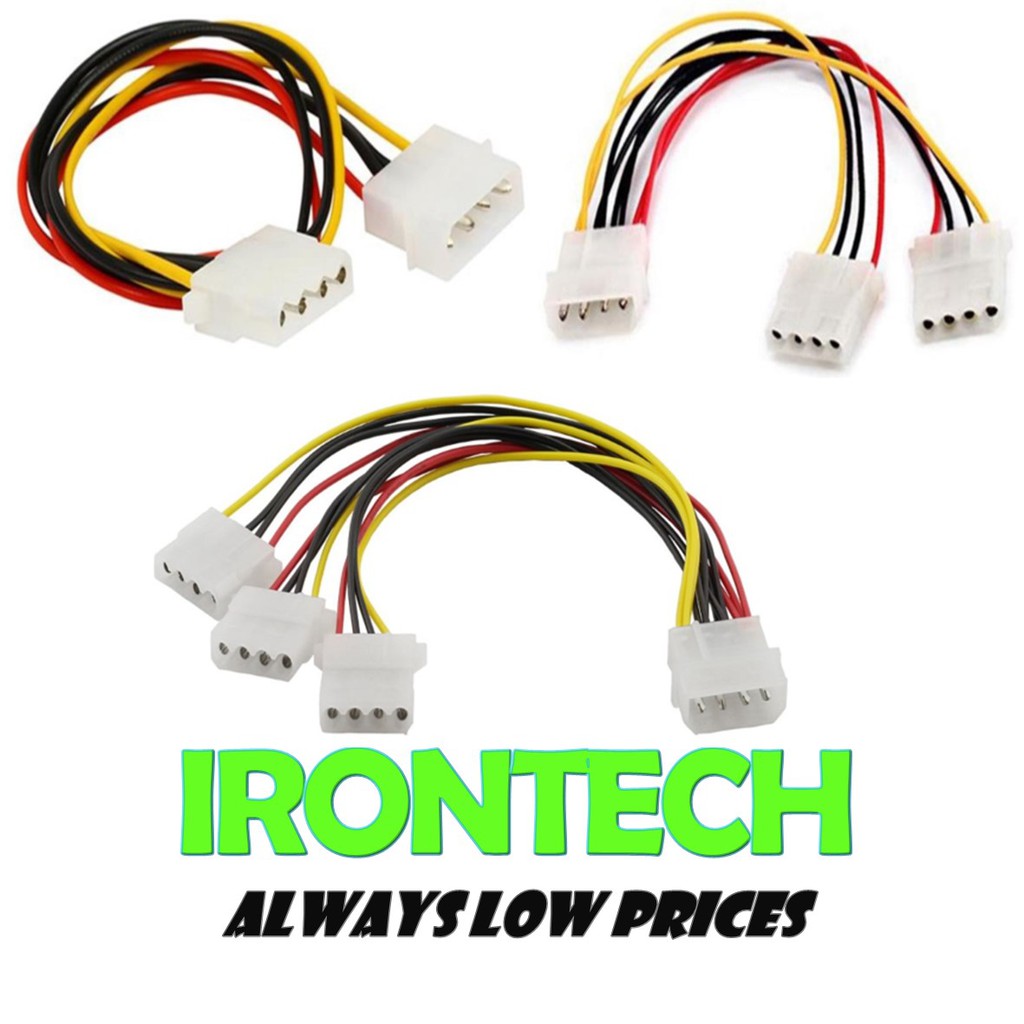 4pin IDE Molex Male to 4 pin IDE Molex Female Power Extension Cable CPU ...