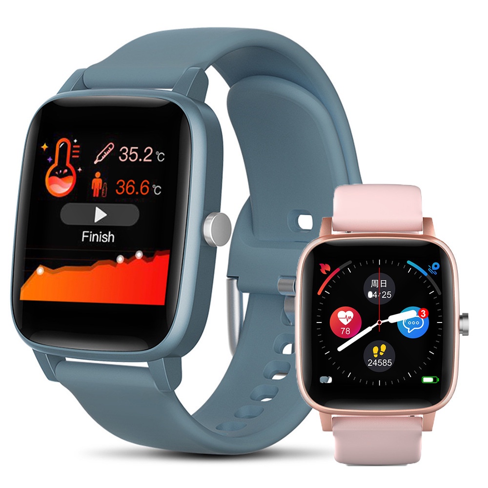 T98 smart watch, thermometer, heart rate meter, step, sleep monitoring ...