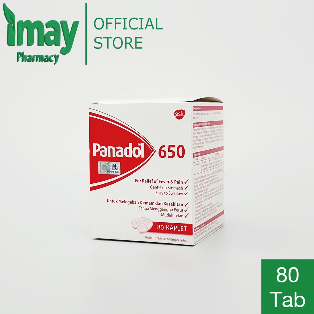 Panadol 650 Caplet (80's/8 Caplets x 10 Strips) | Shopee Malaysia