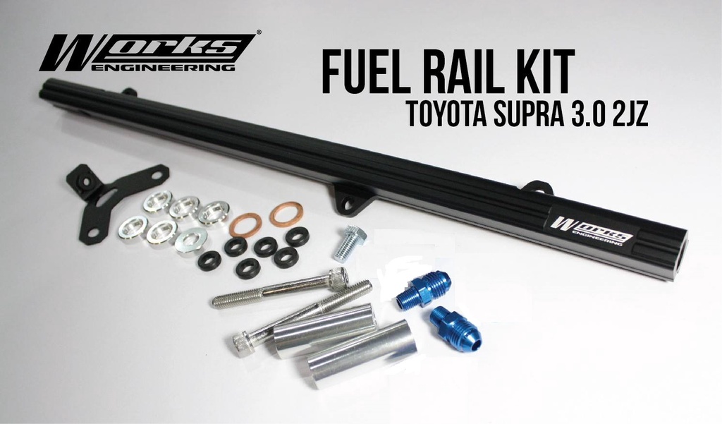 Works Engineering Fuel Rail Kit for Toyota Supra 3.0 2JZ Fuel Rail Kit ...