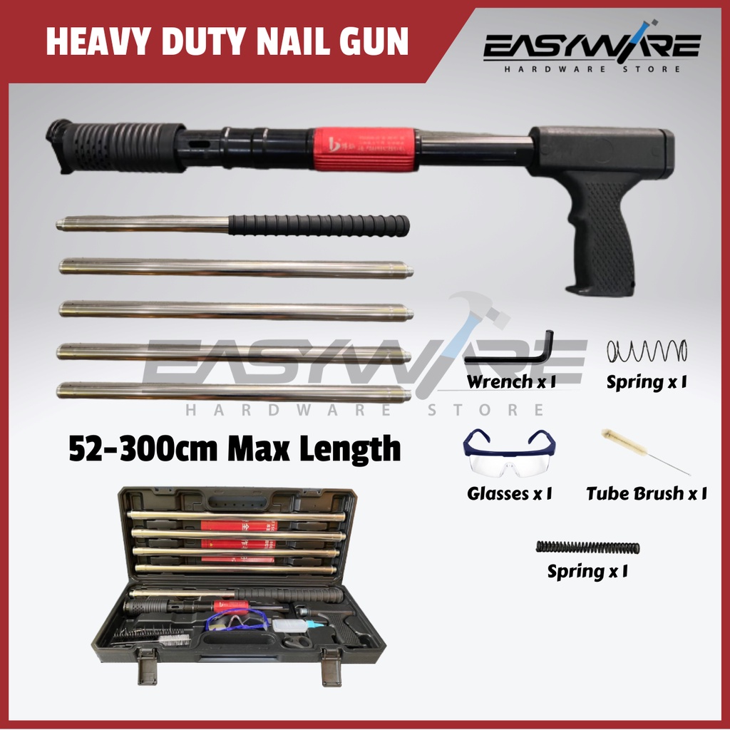 Manual Steel Nail Gun tools pistol paku Concrete Wall ceiling steel ...