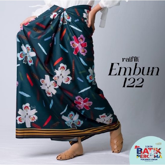Kain Batik Raifili Embun 122 Cotton Siap Dijahit Sarung Perbagai Corak ...