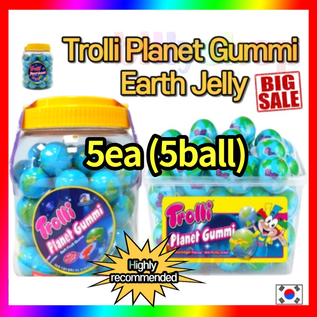 💥Ready Stock💥 Trolli Planet Gummi Earth Jelly /1ea/5ea/Korea Best ...