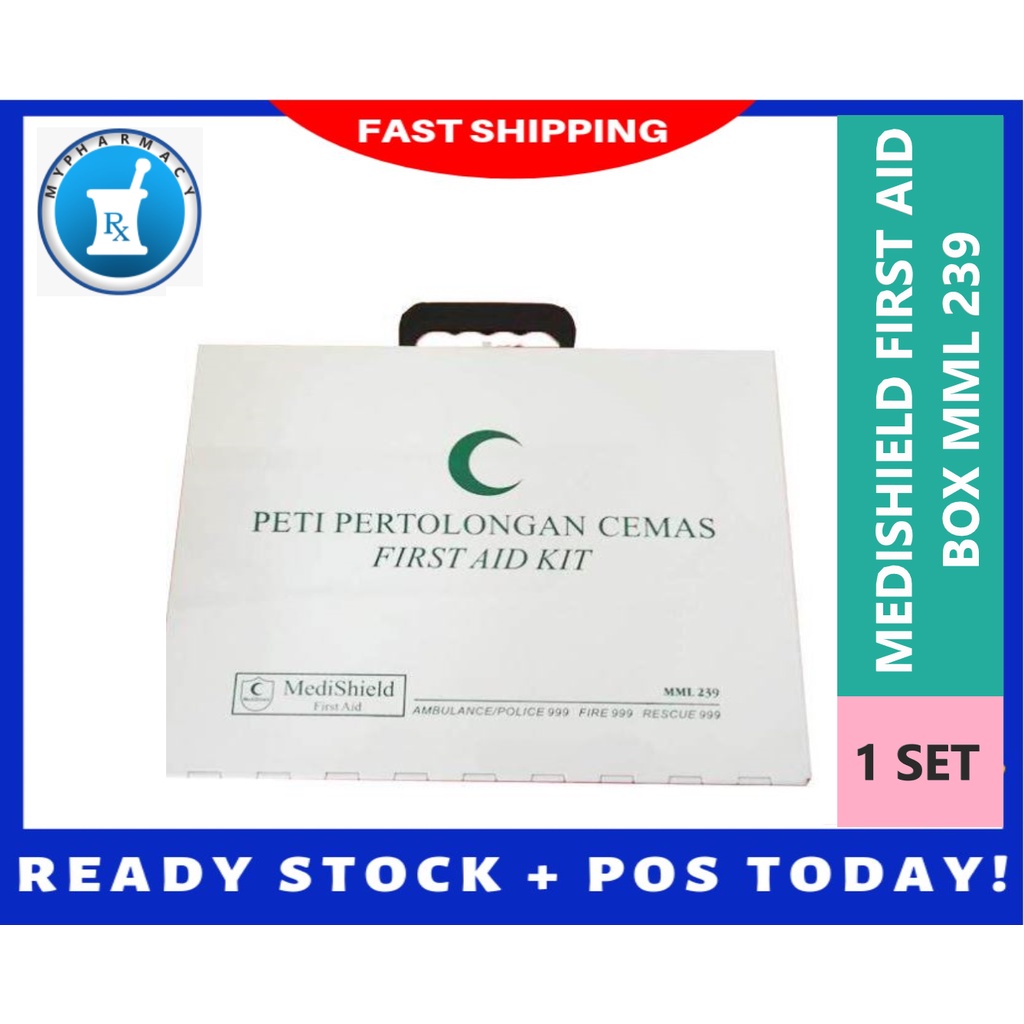 MEDISHIELD FIRST AID BOX[LARGE-EMPTY] PETI PERTOLONGAN KECEMASAN MML239 ...