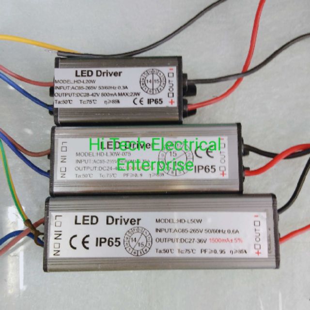 LED DRIVER FOR FLOOD LIGHT / SPOT LIGHT 10W/20W/30W/50W/70W | Shopee ...