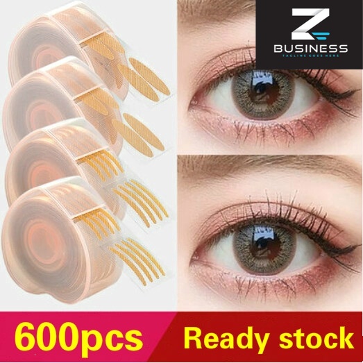 Zshope 600Pcs Natural invisible Double Eyelid Tape Stickers Fiber Instant Eyelid Lift | Shopee ...