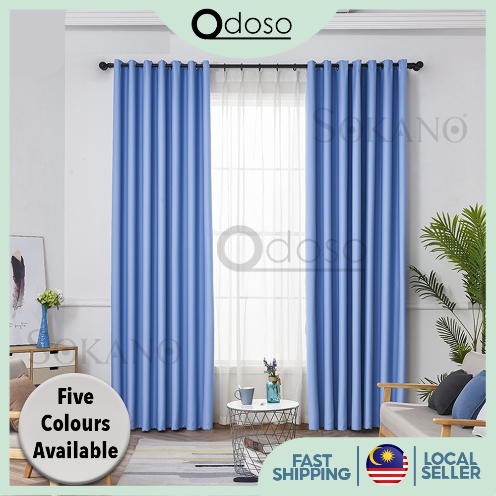 Langsir Tebal ODOSO CT026 Premium Langsir Tebal (Jenis Cincin) Home ...