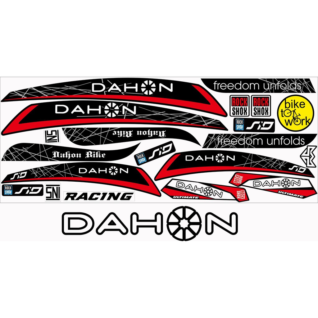 Decal STICKER / STRIPING VARIATIONS OF ALL DAHON BIKE STRIPING STICKER FOLDING BIKE STICKER LIS ...
