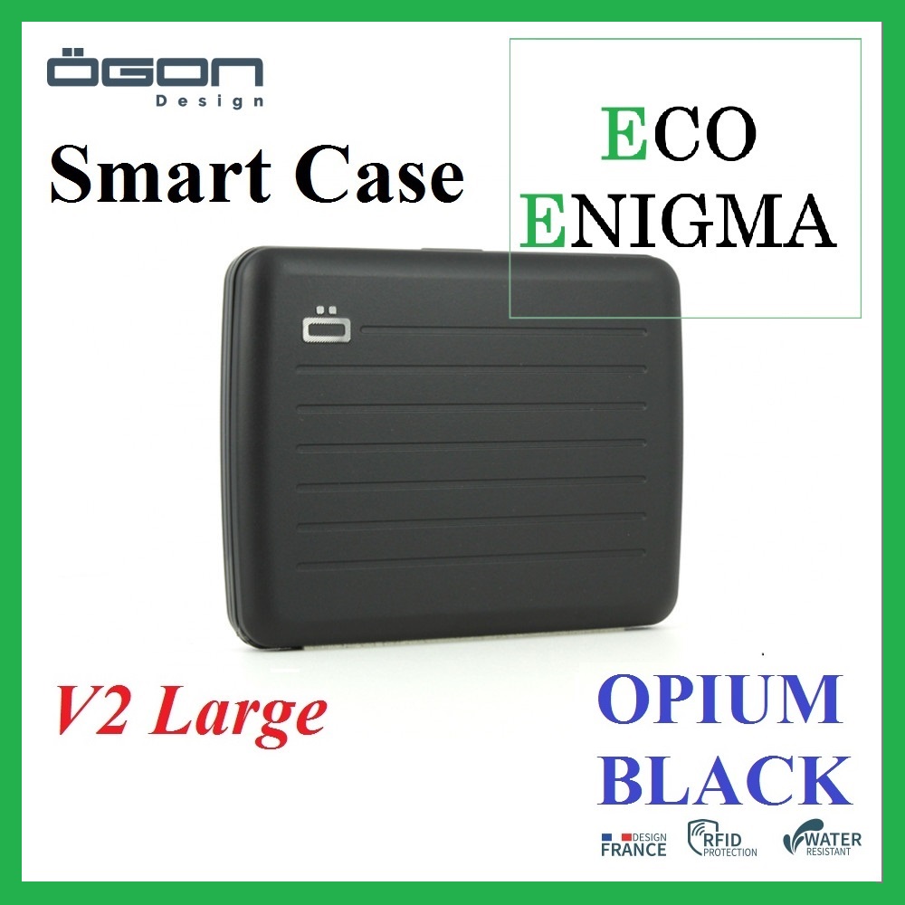 Ogon Smart Case V2 Large Aluminium Wallet - Opm Black | Shopee Malaysia