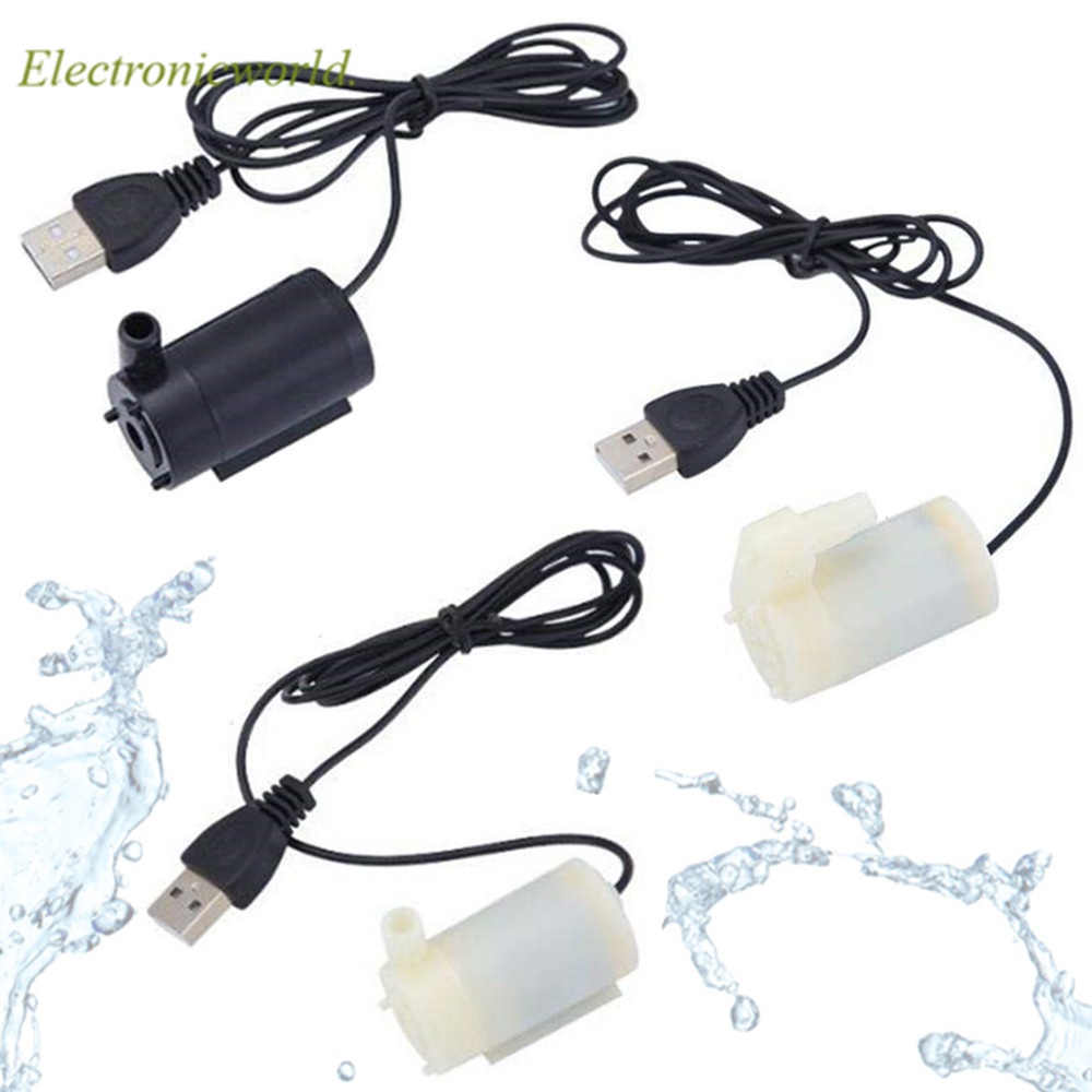 DC 5V USB Low Noise Brushless Motor Pump120L/H Mini Micro Submersible ...