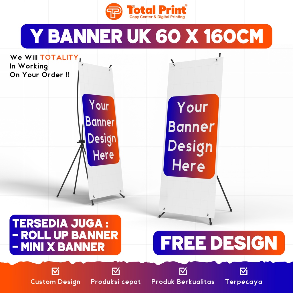 Y BANNER Y BANNER 60X160 CM/Y BANNER/Frame Y BANNER/Pole X BANNER/X ...