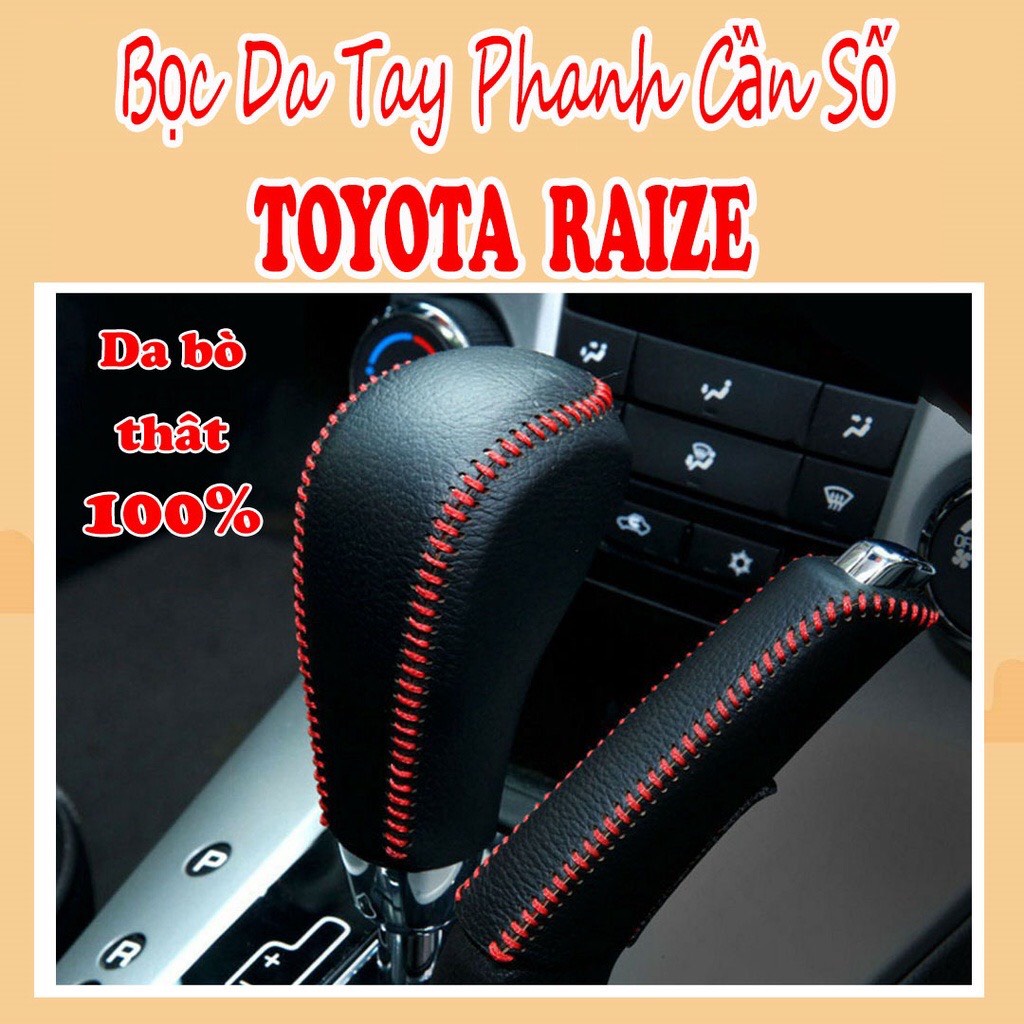 Leather Cover for Gear Lever and Brake Handle for Toyota Raize, VELOZ ...