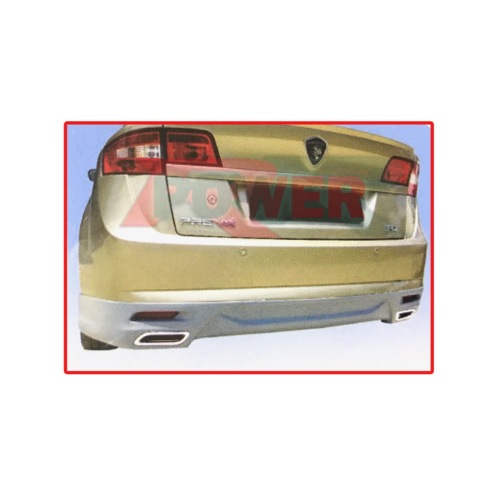 Proton Preve (2012) Sport Rear Back Bumper Skirt Skirting With Pipe ...