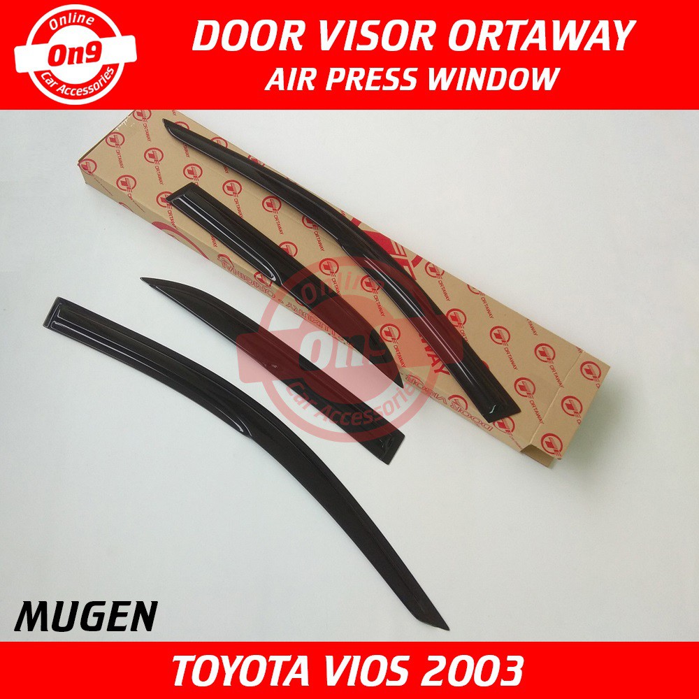 Toyota Vios 2003 2004 2005 2006 2007 Door Visor Ortaway Mugen Style ...