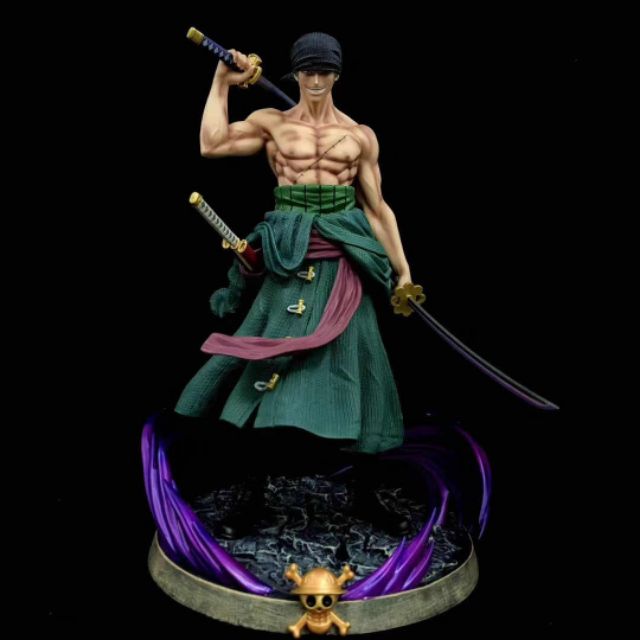 ONE PIECE RORONOA ZORO CAN CHANGE HEAD 37CM FIGURE PVC | Shopee Malaysia