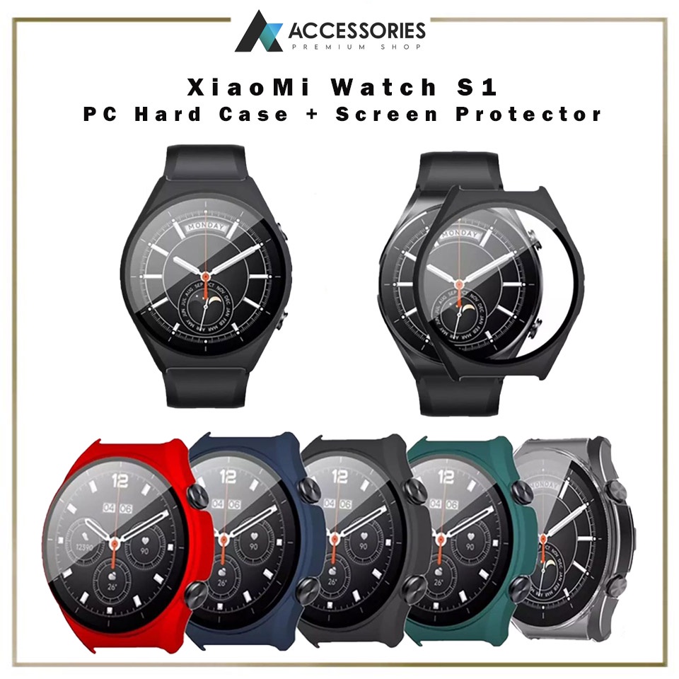 PC Hard Case + Screen Protector for Xiaomi Mi Watch S1 Anti-scratch ...