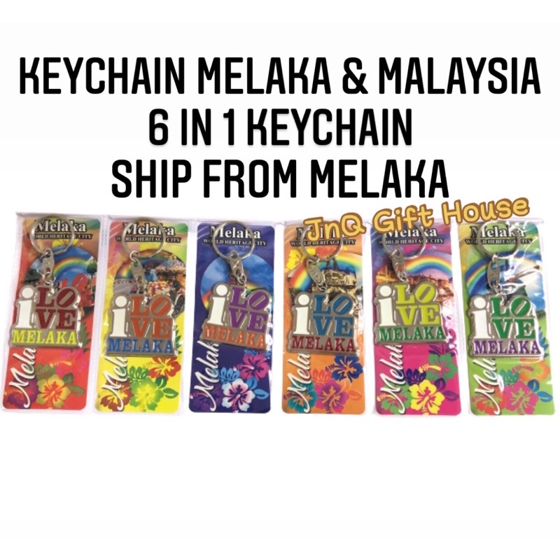 [READY STOCK🇲🇾] Keychain 6 in 1 Melaka Kula Lumpur KLCC Keychain Melaka ...