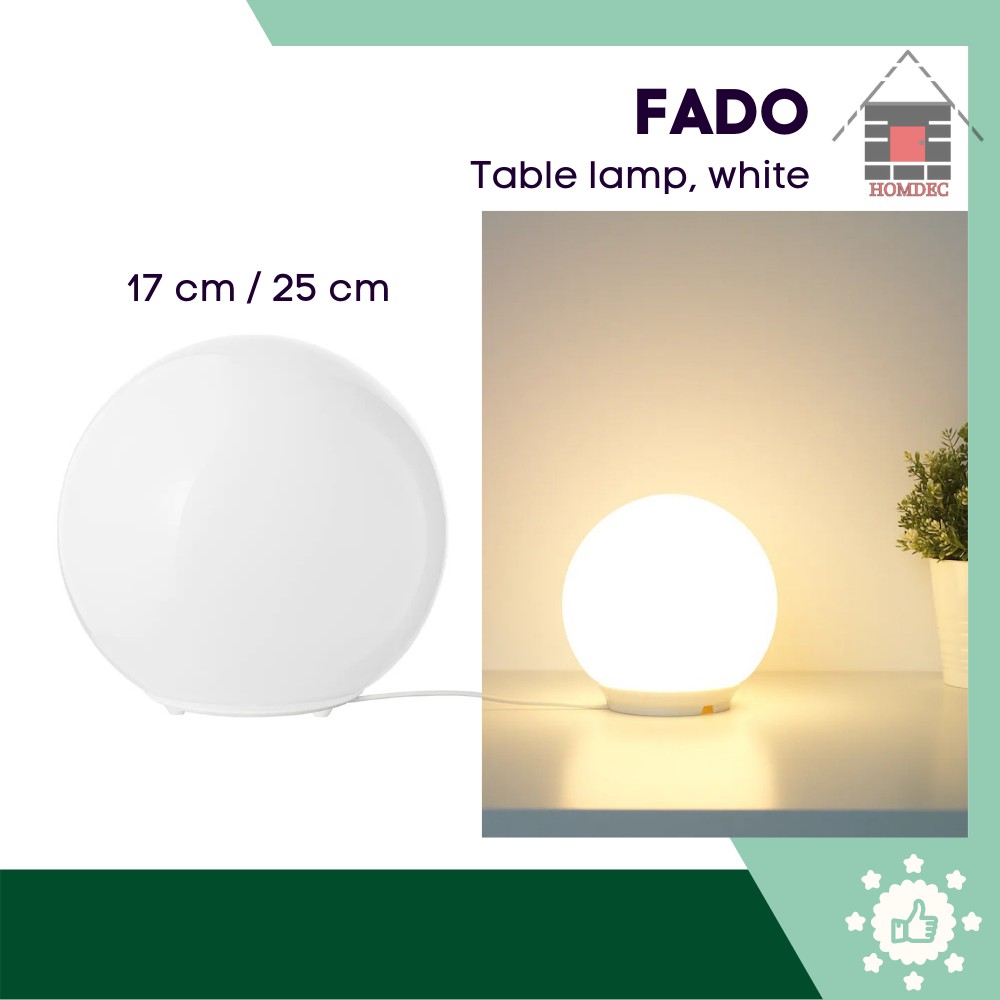 IKEA FADO Table lamp, 17 cm / 25 cm | Shopee Malaysia