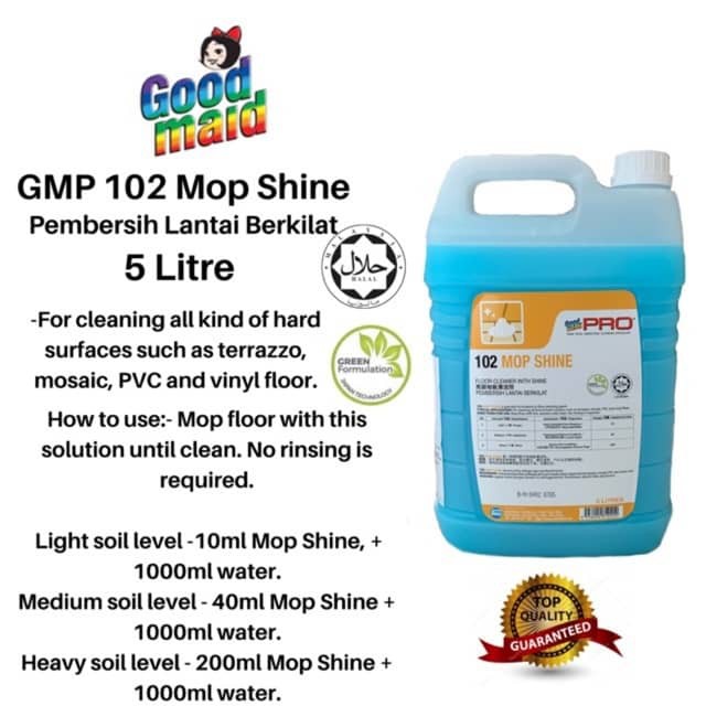 GOODMAID GMP 102 MOP SHINE- 5L Floor Cleaner/ Floor Shine | Shopee Malaysia