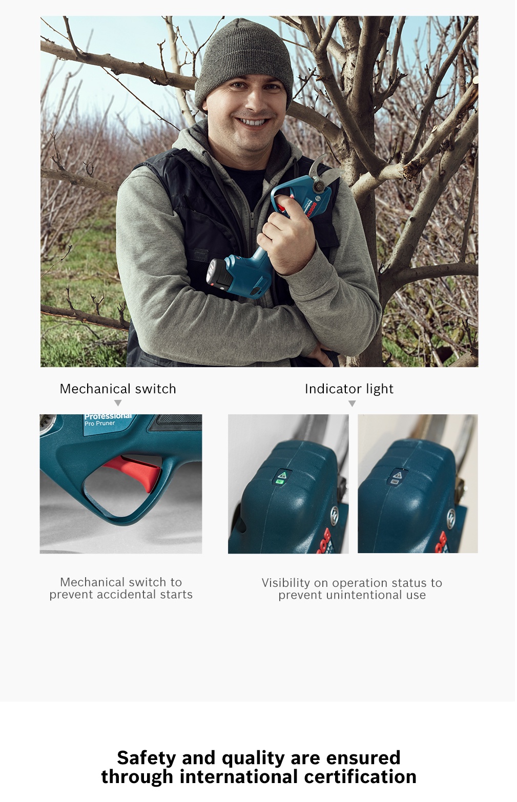 BOSCH Pro Pruner 12V Professional Cordless Secateurs - 06019K10L1 ...