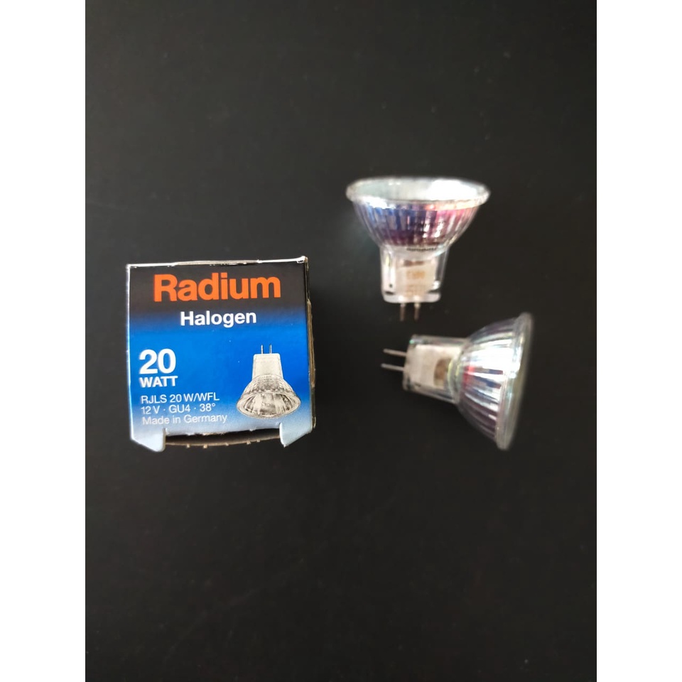 Radium MR11 12V 20W GU4 Wide Flood Mini-Dichroic Halogen Lamp (Made in ...