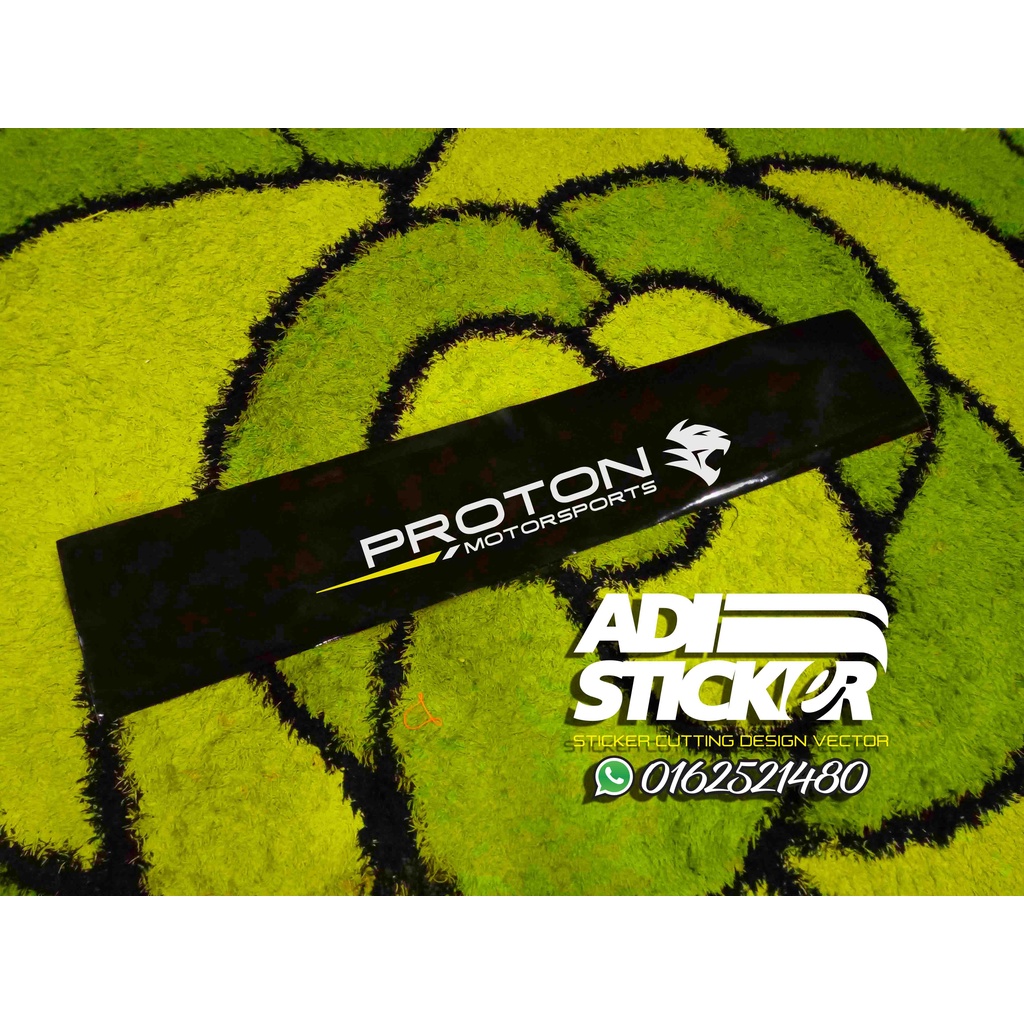 Sticker Windscreen Proton Motorsport Untuk Wira Satria Arena Putra Iriz ...