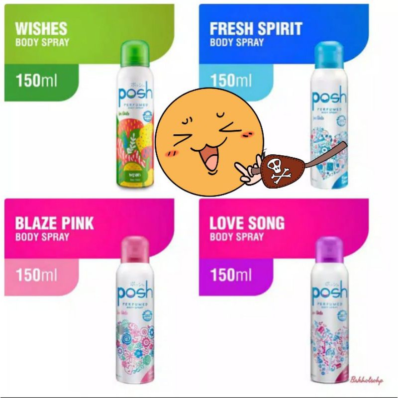 Posh BODY SPRAY WISHES Bottle 150ml | Shopee Malaysia
