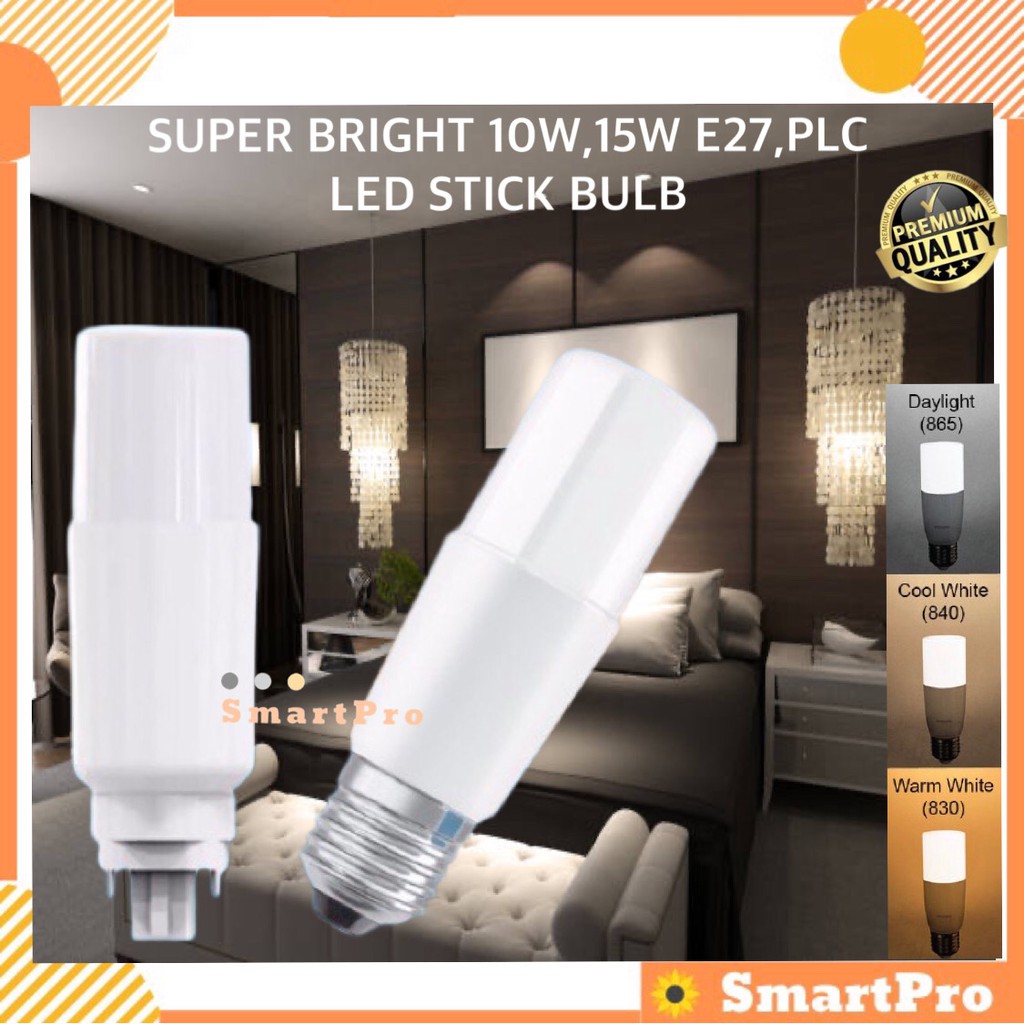 SIRIM Led Light Stick Bulbs 10W 14W Energy Saving Lamp Bulb Down Light Bulb Daylight ,Warmwhite ...
