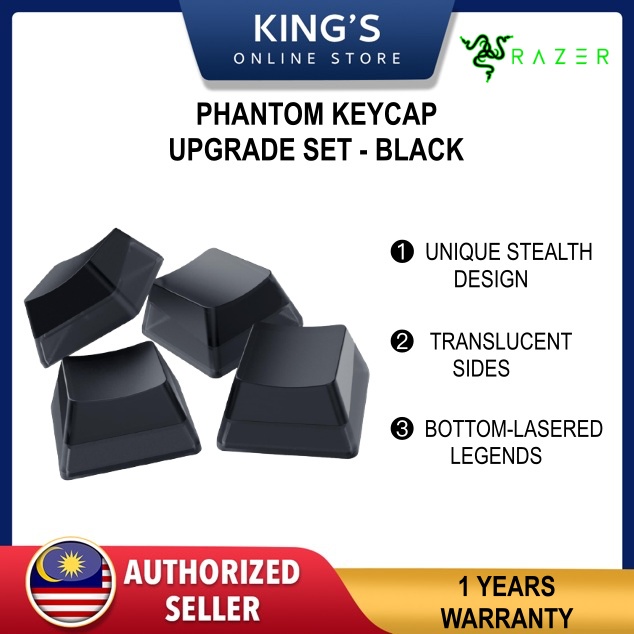 Razer Phantom Keycap Upgrade Set - Unique Stealth Pudding Design for ...