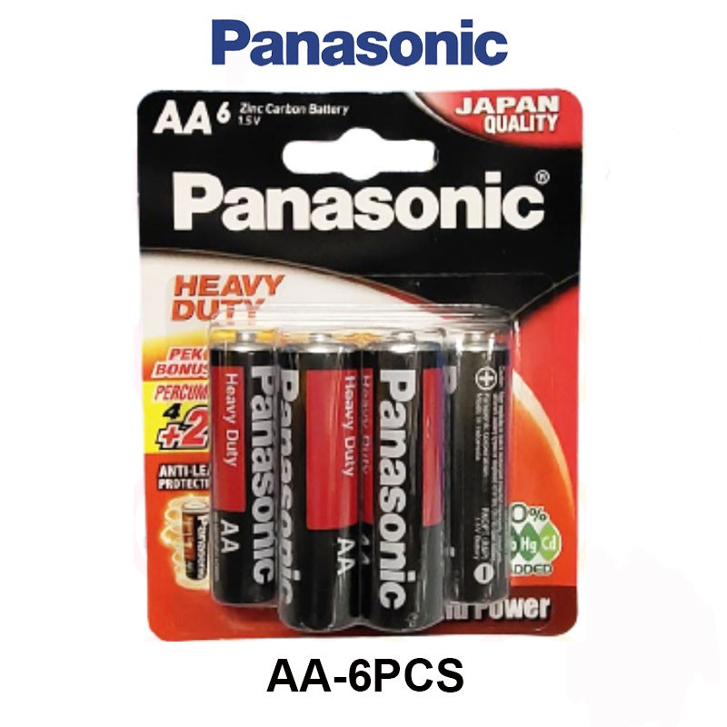 PANASONIC Original Extra Heavy Duty/Heavy Duty Battery / Bateri Panasonic AA / AAA / 9V / C / D ...