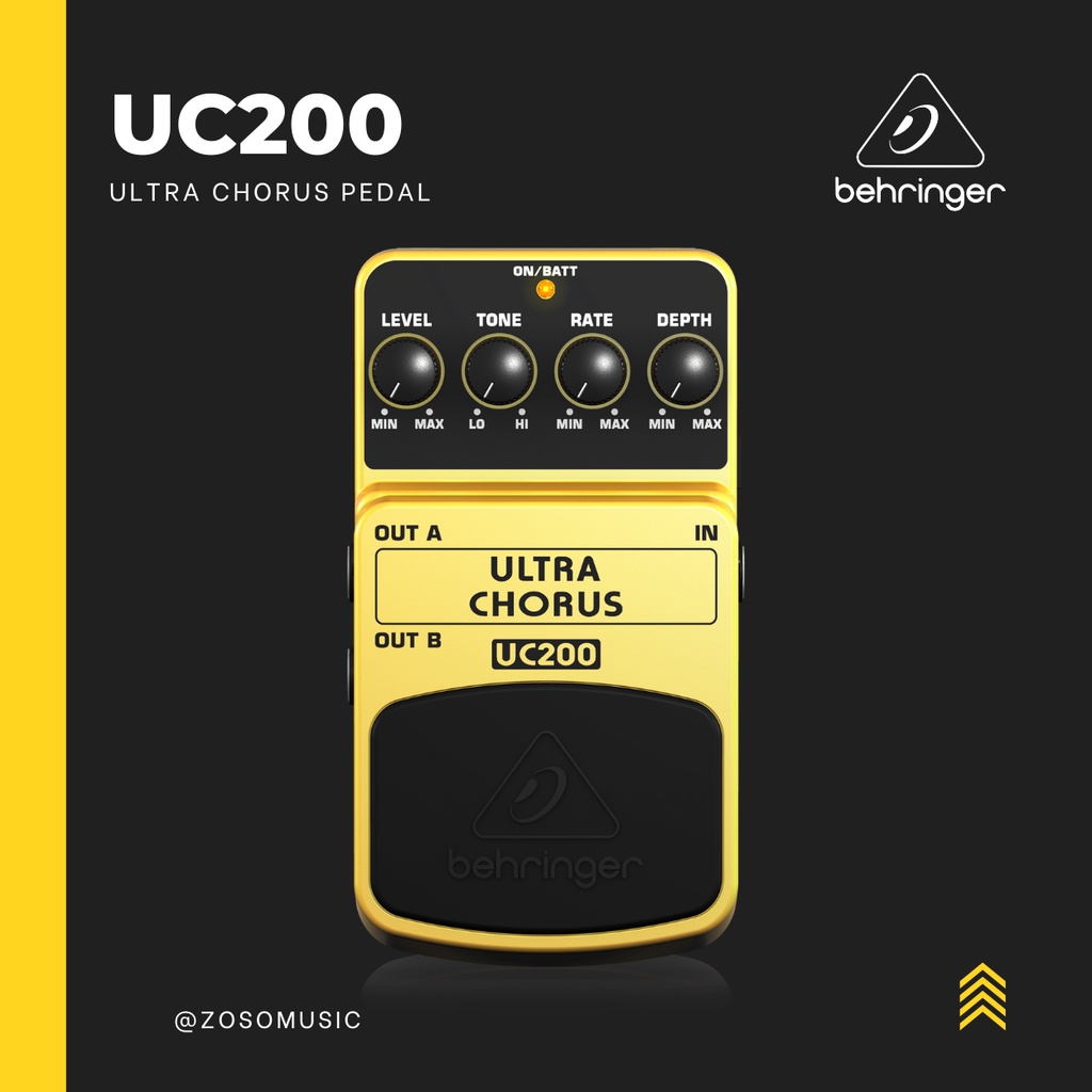 BEHRINGER UC200 (UC-200) ULTRA CHORUS GUITAR PEDAL (BEHRINGER/ UC200 ...