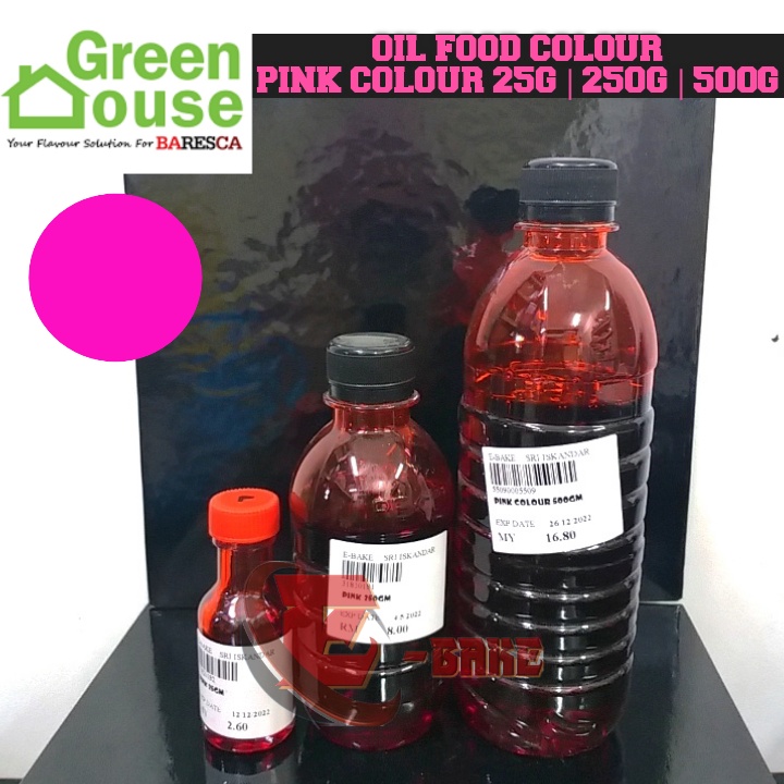 GREENHOUSE OIL SOLUBLE LIQUID COLOUR PINK COLOUR | FOOD COLOURING ...