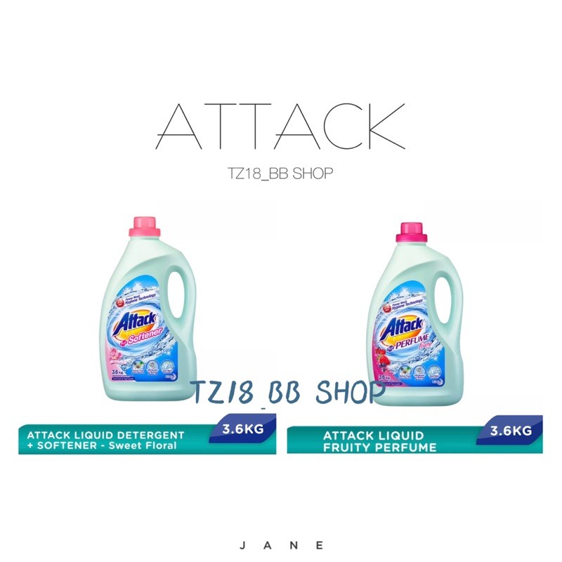 🌸ATTACK Liquid Detergent 3.6kg | Shopee Malaysia