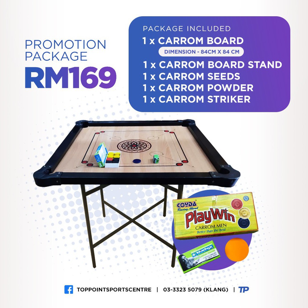 Carrom Board with Stand - Promotion Package | Shopee Malaysia