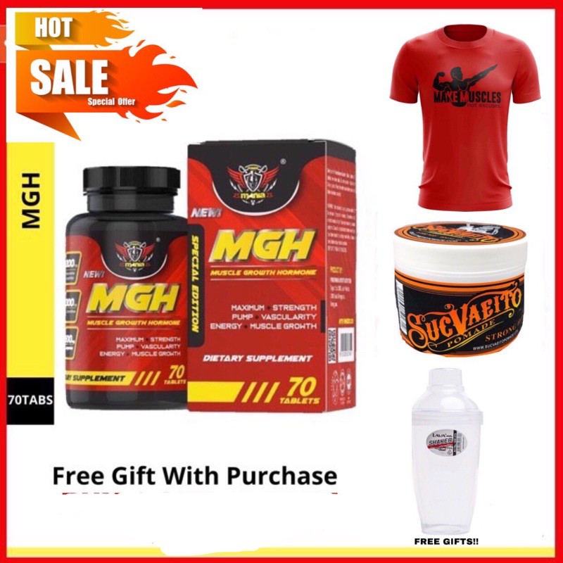 Power Mania MGH (Muscle Growth Hormone) 70 capsule + FREE GIFT | Whey ...