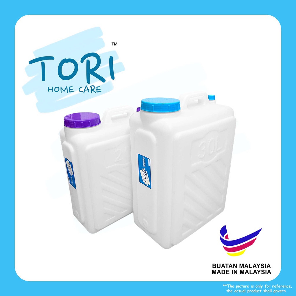 TORI HOME Jerry can 20L 30L Liter Water Container Can | Tong Air | Tong ...